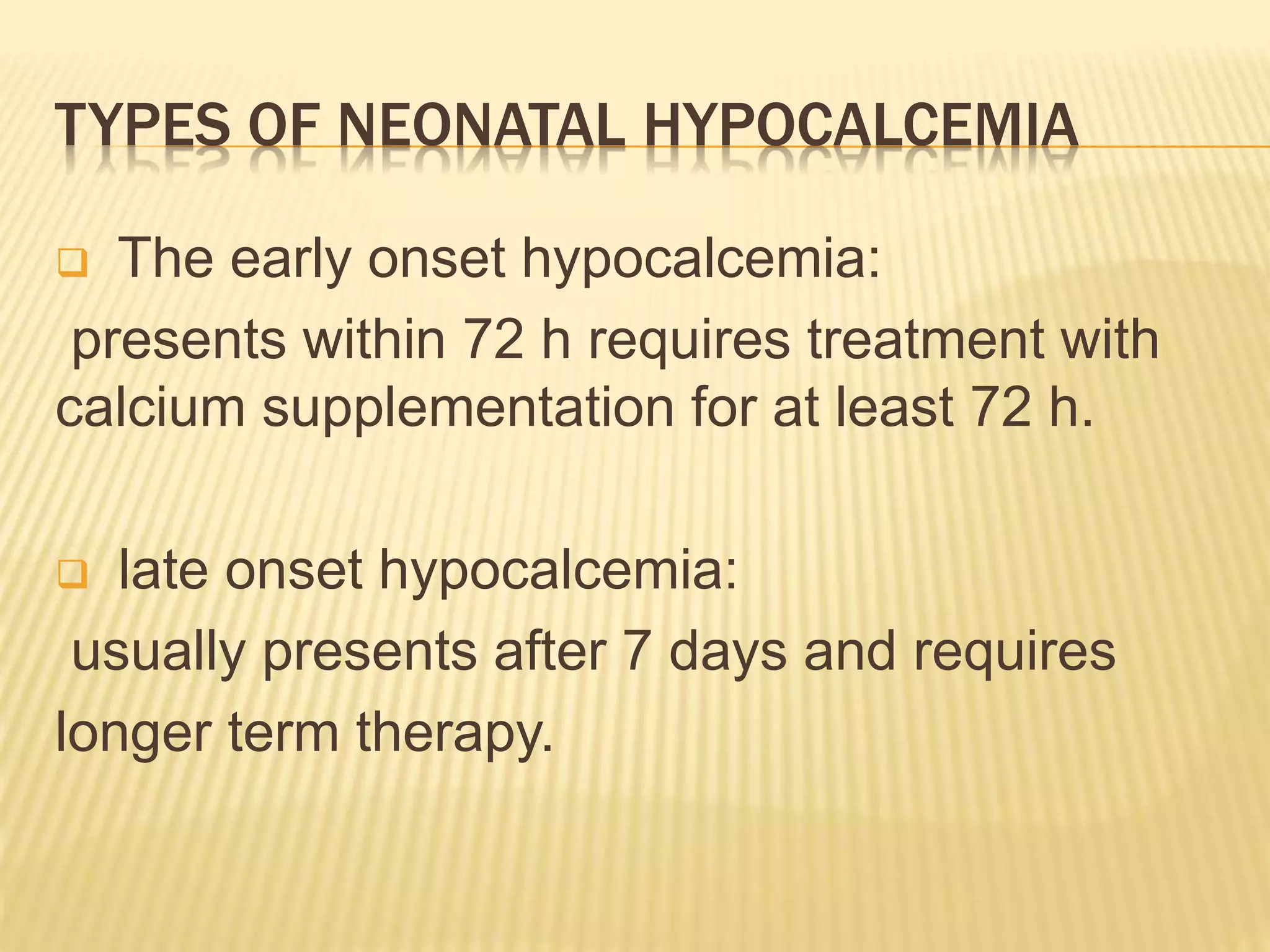 Neonatal hypocalcemia | PPTX