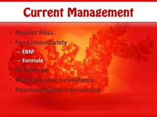 Neonatal Hypoglycaemia Overview & Sugar Babie's Trial | PPT