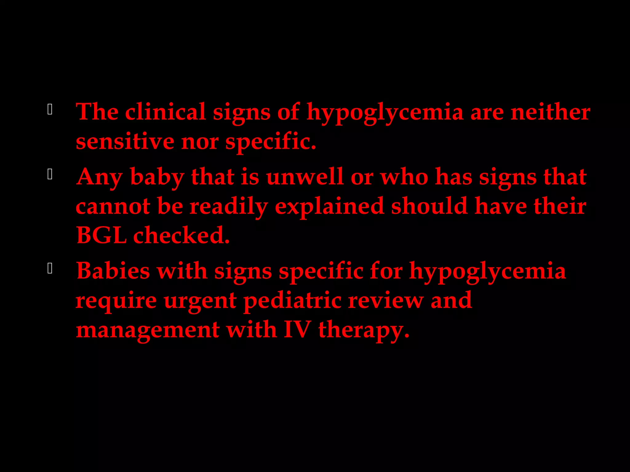Neonatal hypoglycemia | PPT