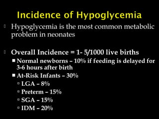 Neonatal hypoglycemia | PPT