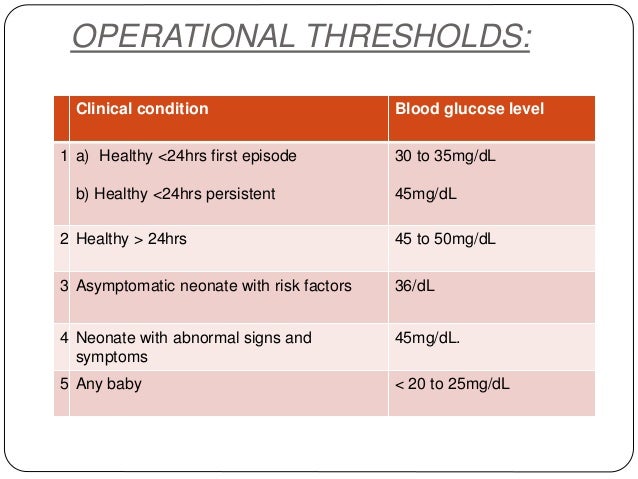 Neonatal hypoglycemia