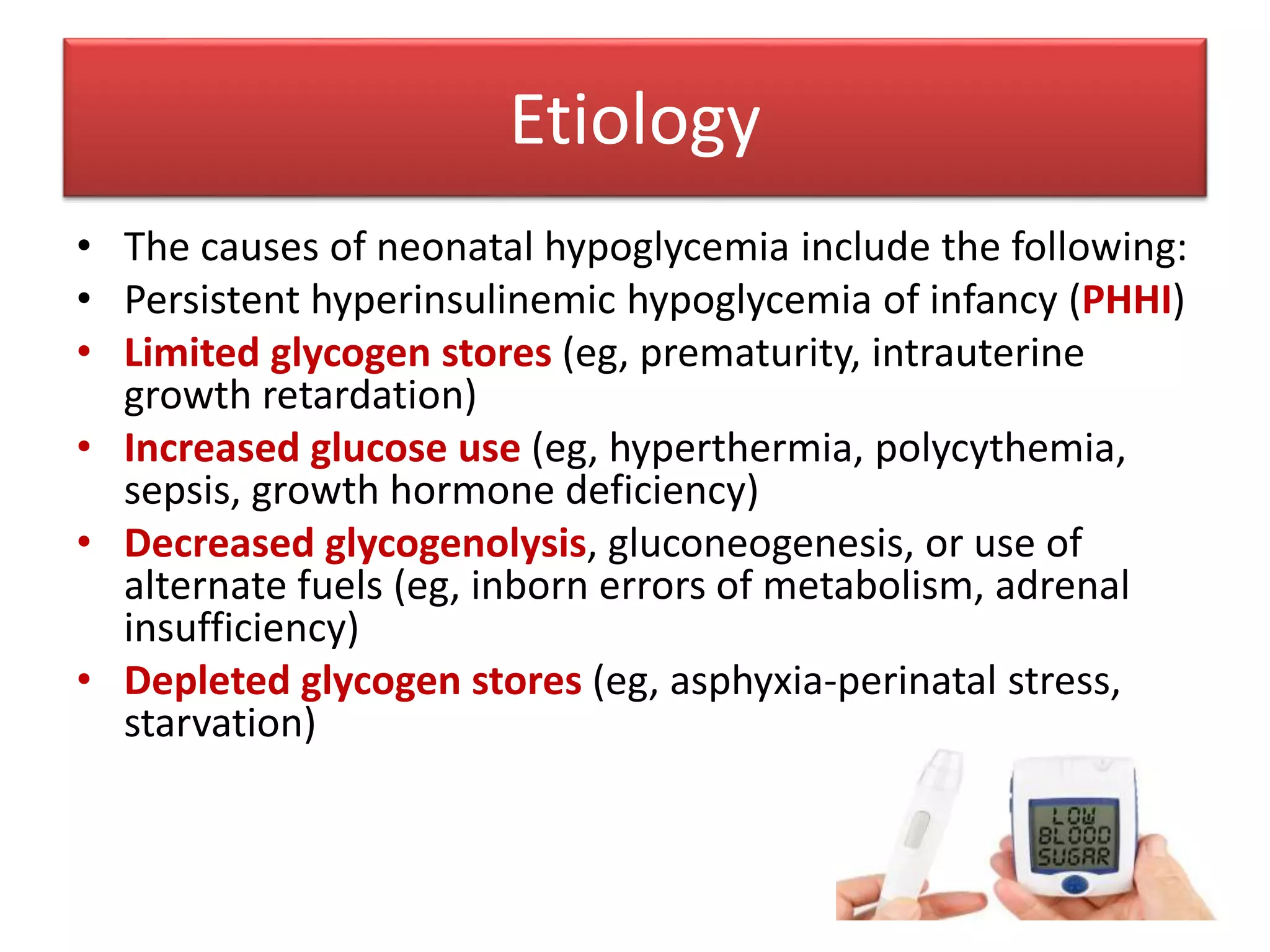 Neonatal hypoglycemia | PPTX
