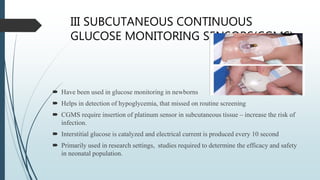Neonatal hypoglycemia and hypergycemia | PPTX
