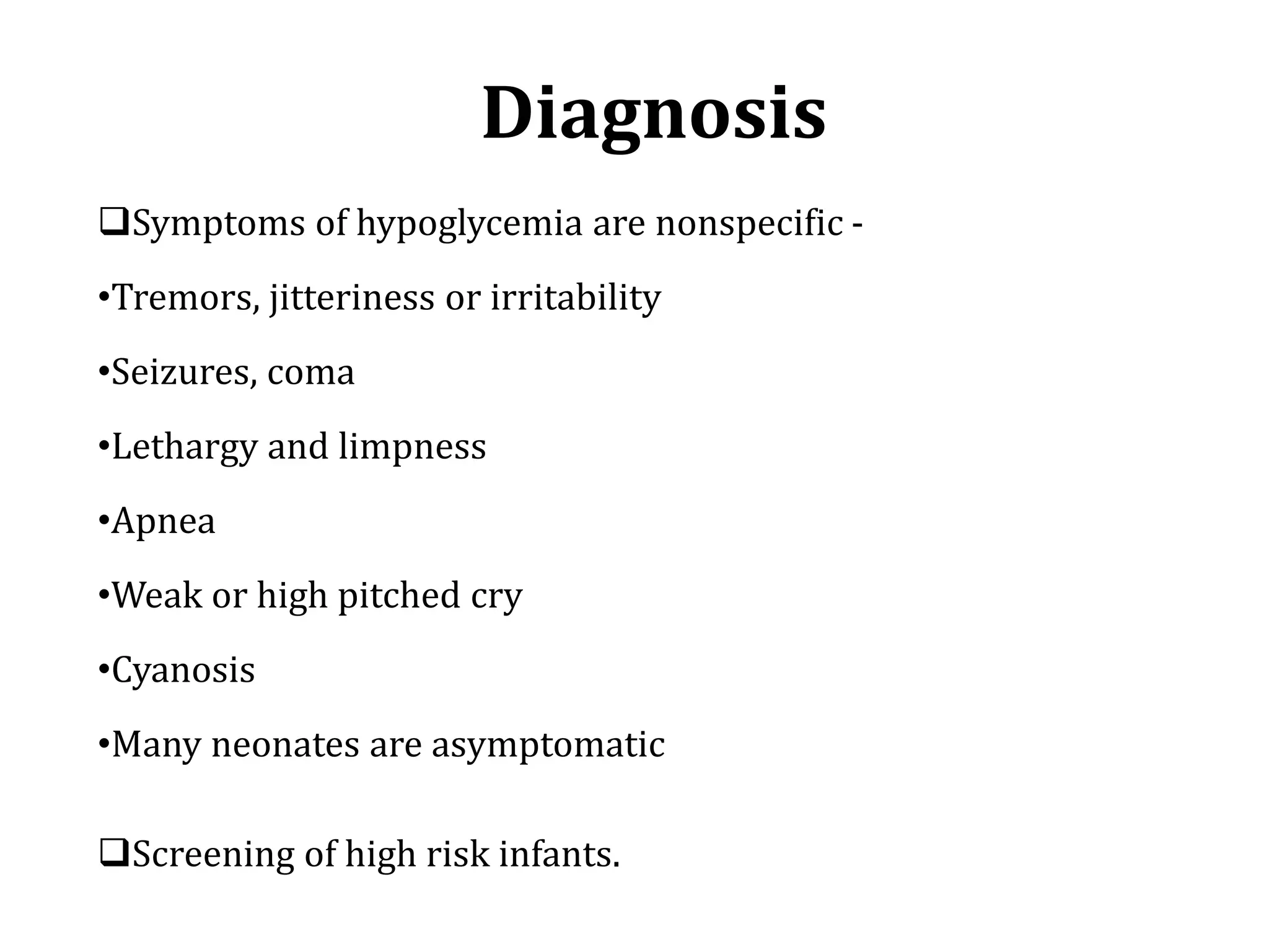 Neonatal hypoglycemia arif | PPTX