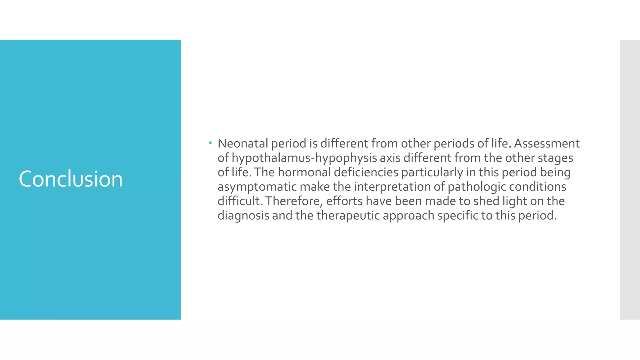 Neonatal hypopituitarism approaches to diagnosis and treatment | PPTX