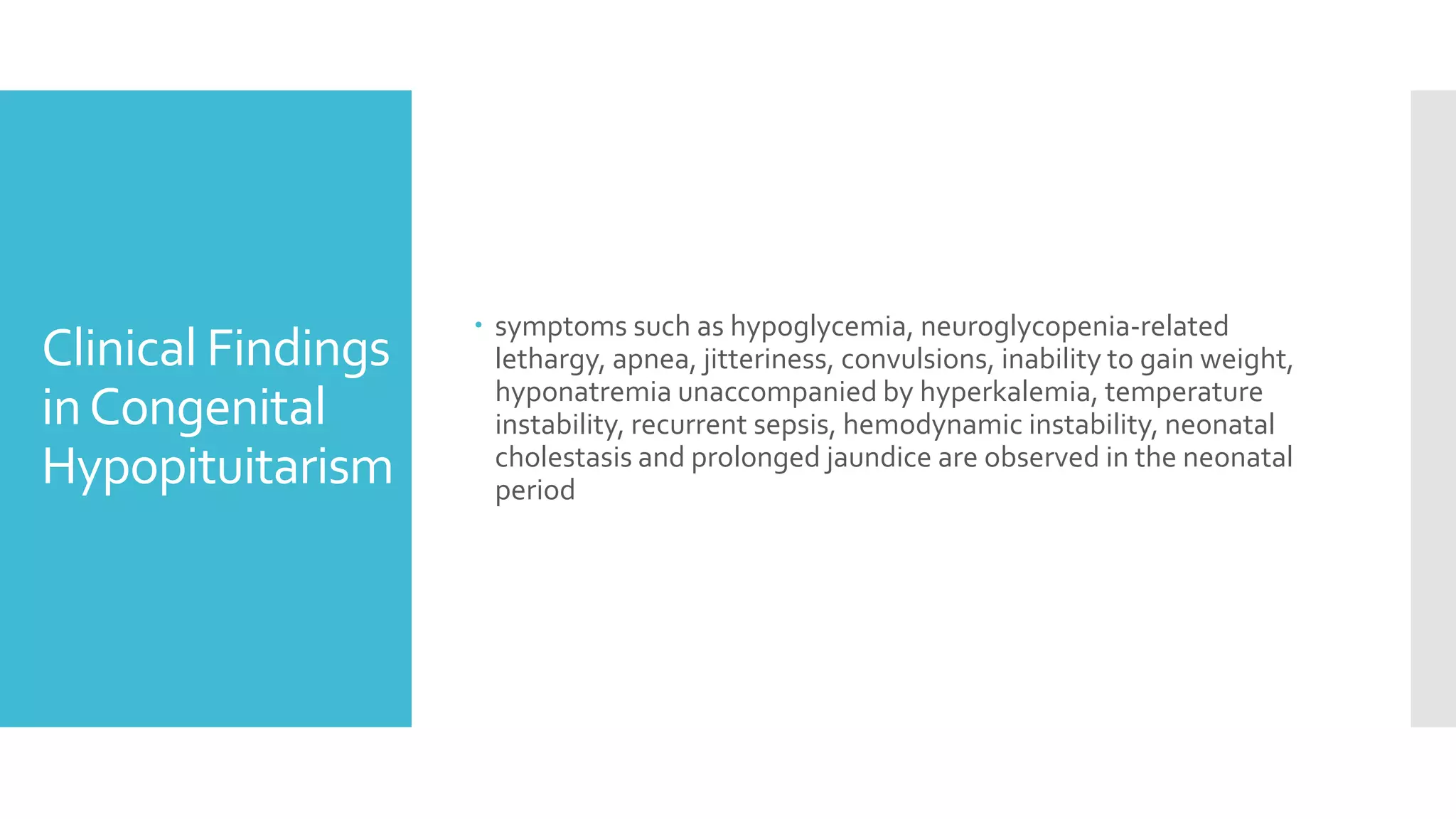 Neonatal hypopituitarism approaches to diagnosis and treatment | PPTX