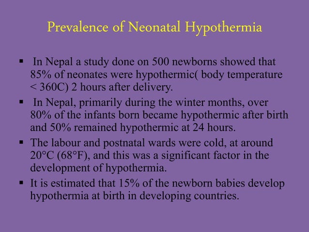 Neonatal hypothermia | PPTX