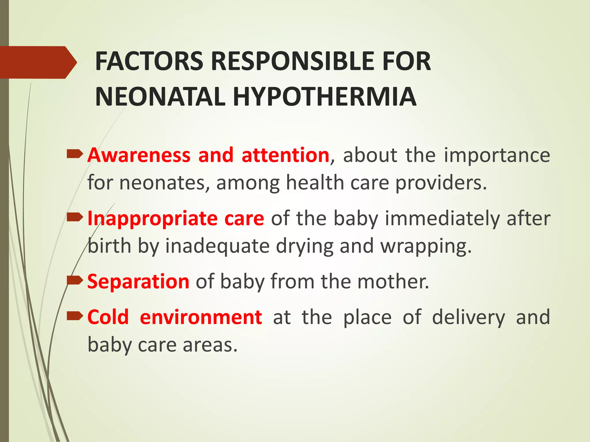 Neonatal hypothermia | PPTX
