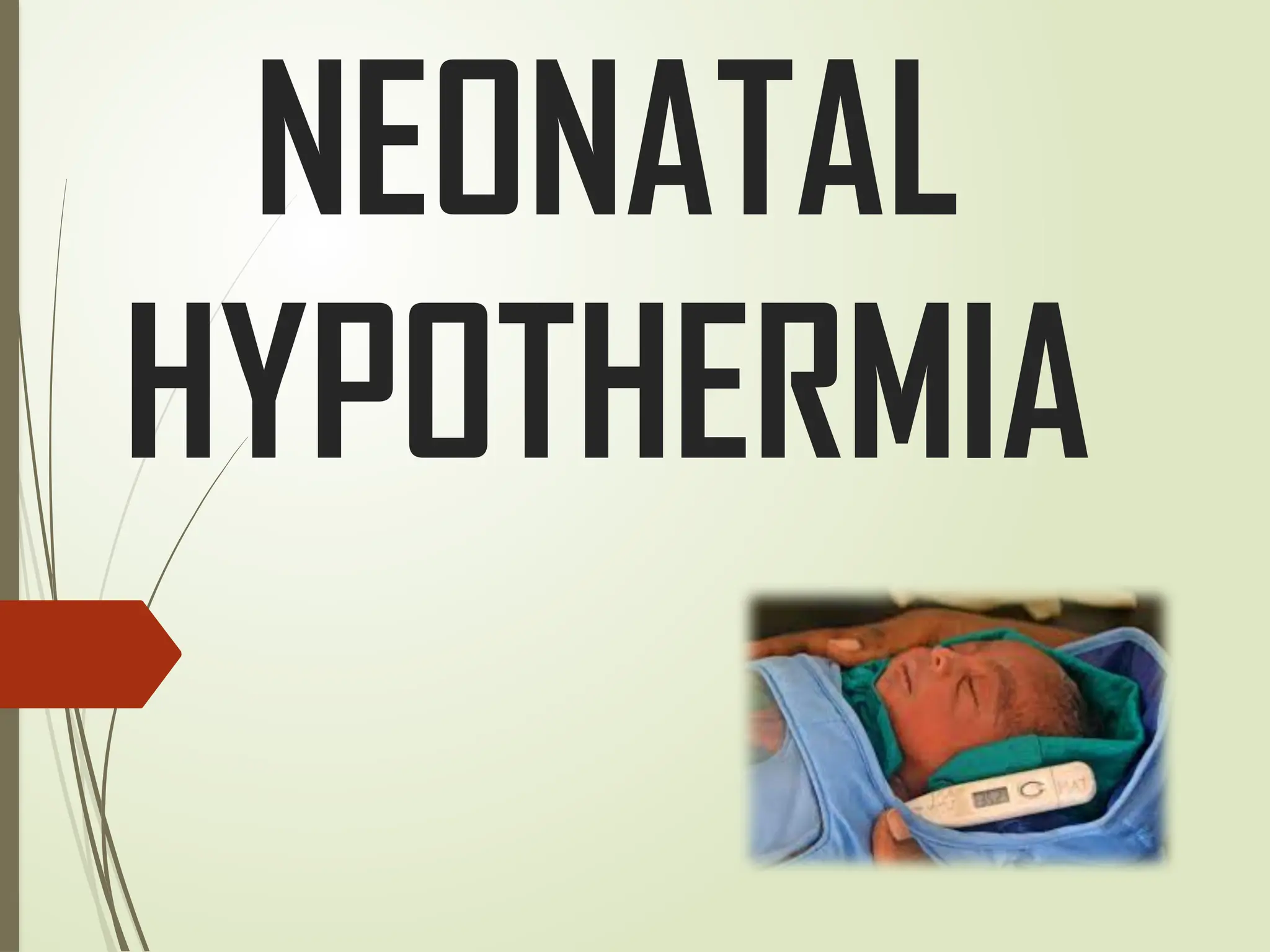 neonatalhypothermia in neonate of the children | PPTX