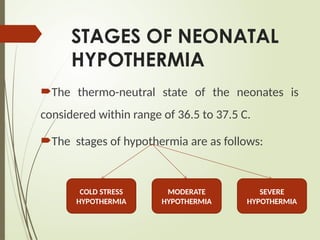 neonatalhypothermia in neonate of the children | PPTX