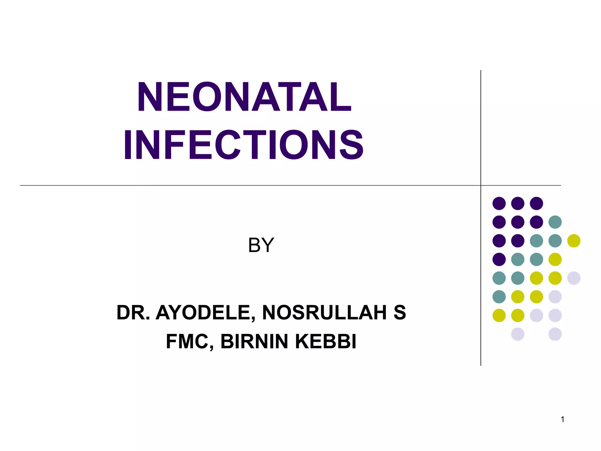Neonatal infections | PDF