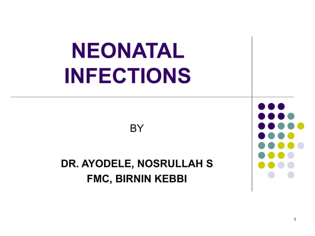 Neonatal infections | PDF