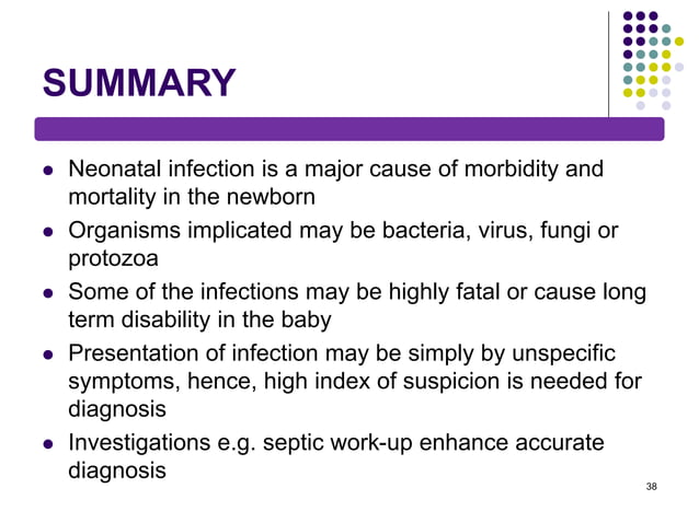 Neonatal infections | PPT