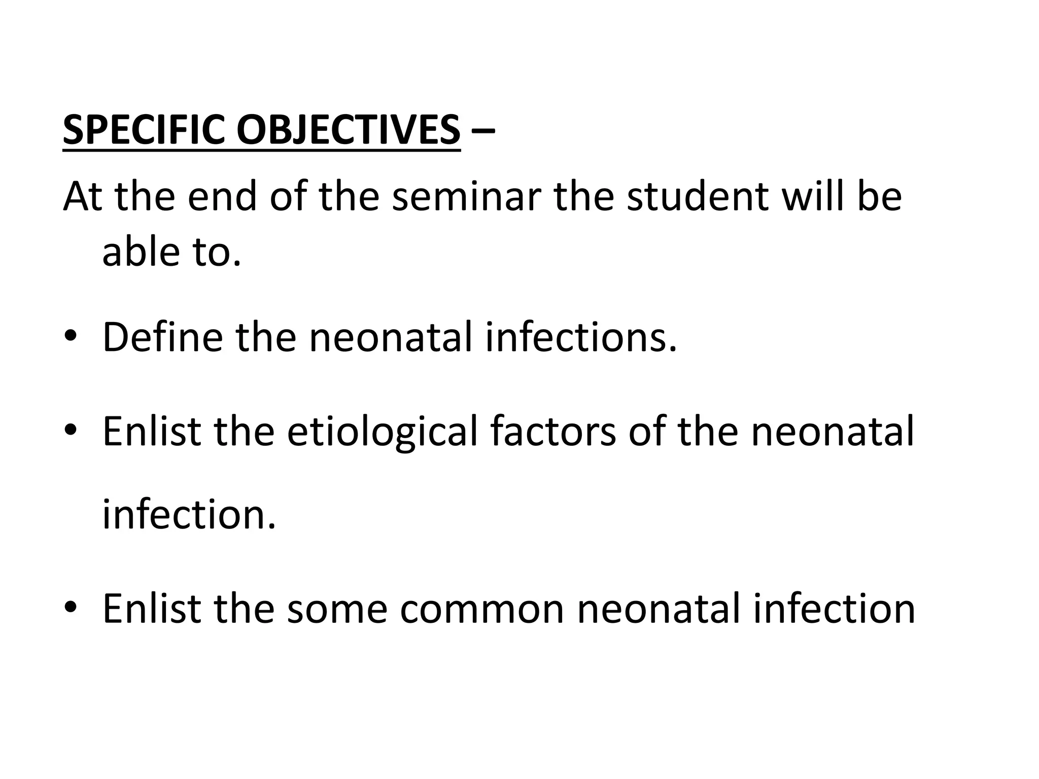 Neonatal infections | PPTX