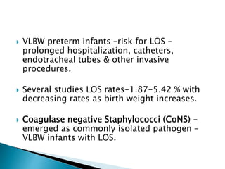 Neonatal infectious diseases jornal 2nd topic | PPT