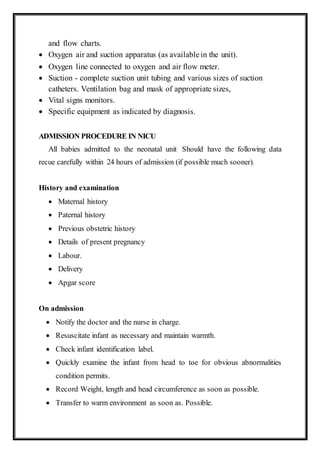 Neonatal intensive care unit nicu | DOCX