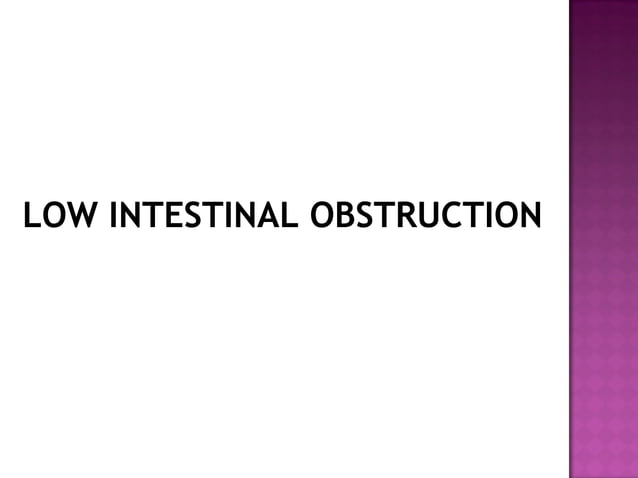 Neonatal intestinal obstruction | PPT