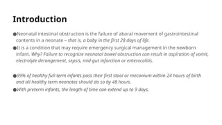 Neonatal intestinal obstruction - MIRACLE.pptx