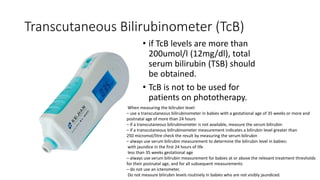 Neonatal jaundice Overview and management | PPTX