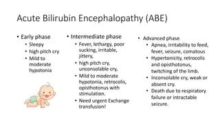 Neonatal jaundice Overview and management | PPTX