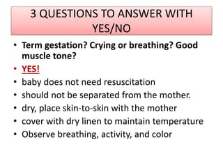 Neonatal life support | PPTX
