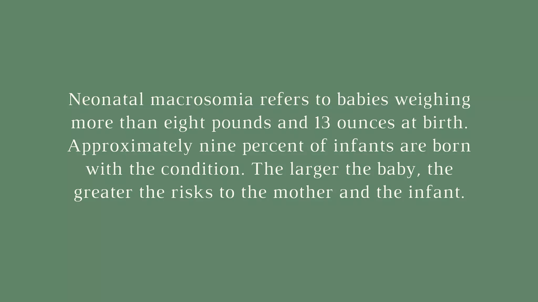 Neonatal Macrosomia | PDF