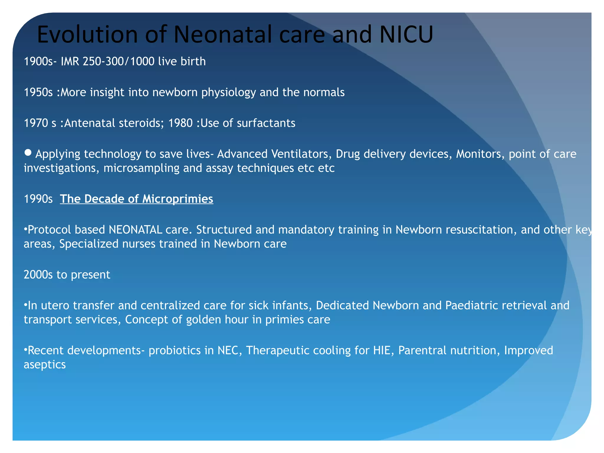 Neonatal medicine update | PPT