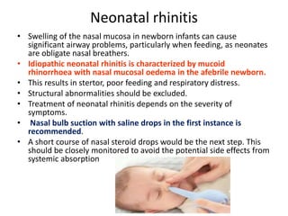 Neonatal nasal obstruction final | PPT