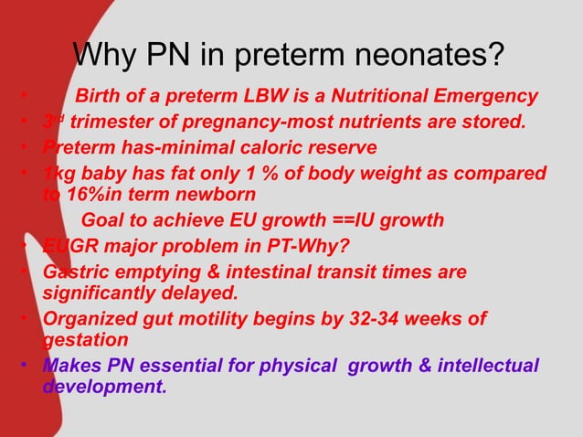 Neonatal Nutrition steps and problems and management | PPT