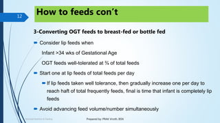 Neonatal nutrition and feeding | PPTX
