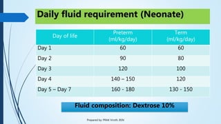 Neonatal nutrition and feeding | PPTX