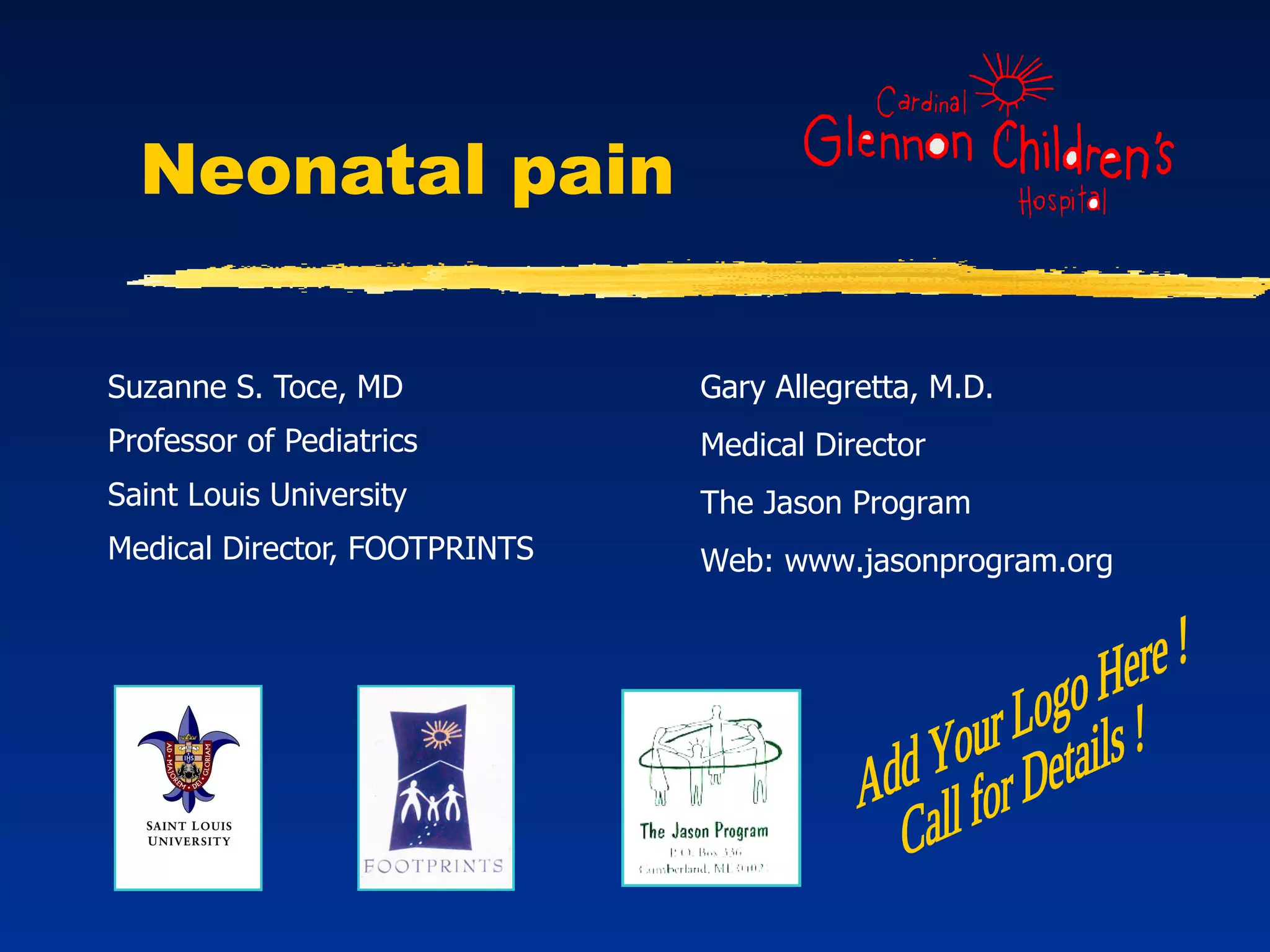 Neonatal Pain | PPT | Free Download