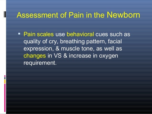 Neonatal Pain Assessment Scale Pipp
