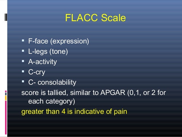 Neonatal Pain Assessment Scale Pipp