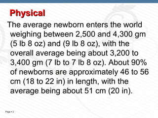 Neonatal Period | PPT