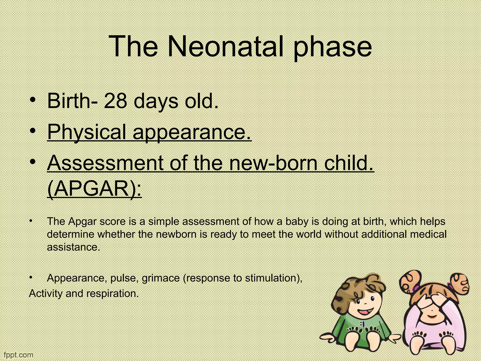 Neonatal phase and infancy | PPT