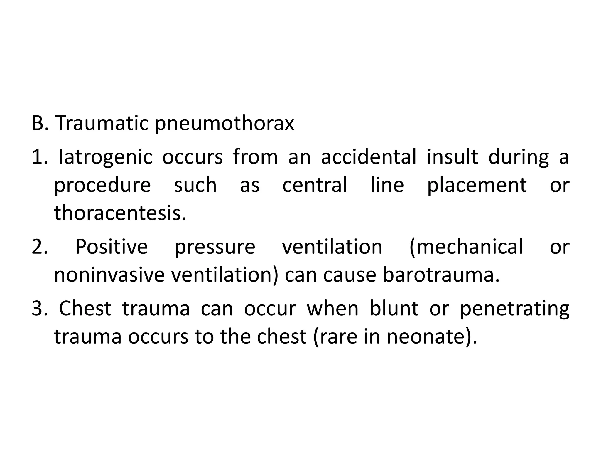 Neonatal pneumothorax | PPTX