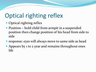 Neonatal reflexes by baneet | PPTX