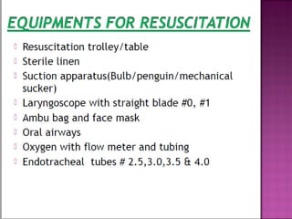 Neonatal resuscitation | PPT