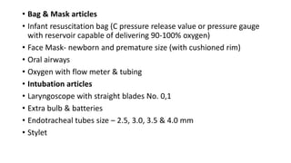 Neonatal resuscitation | PPTX