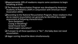 Neonatal resuscitation | PPTX