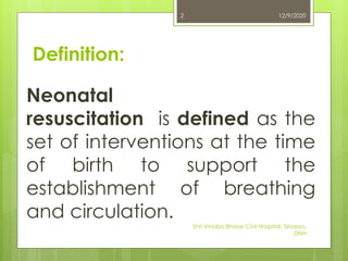 Neonatal resuscitation / Neonatal Resuscitation | PDF