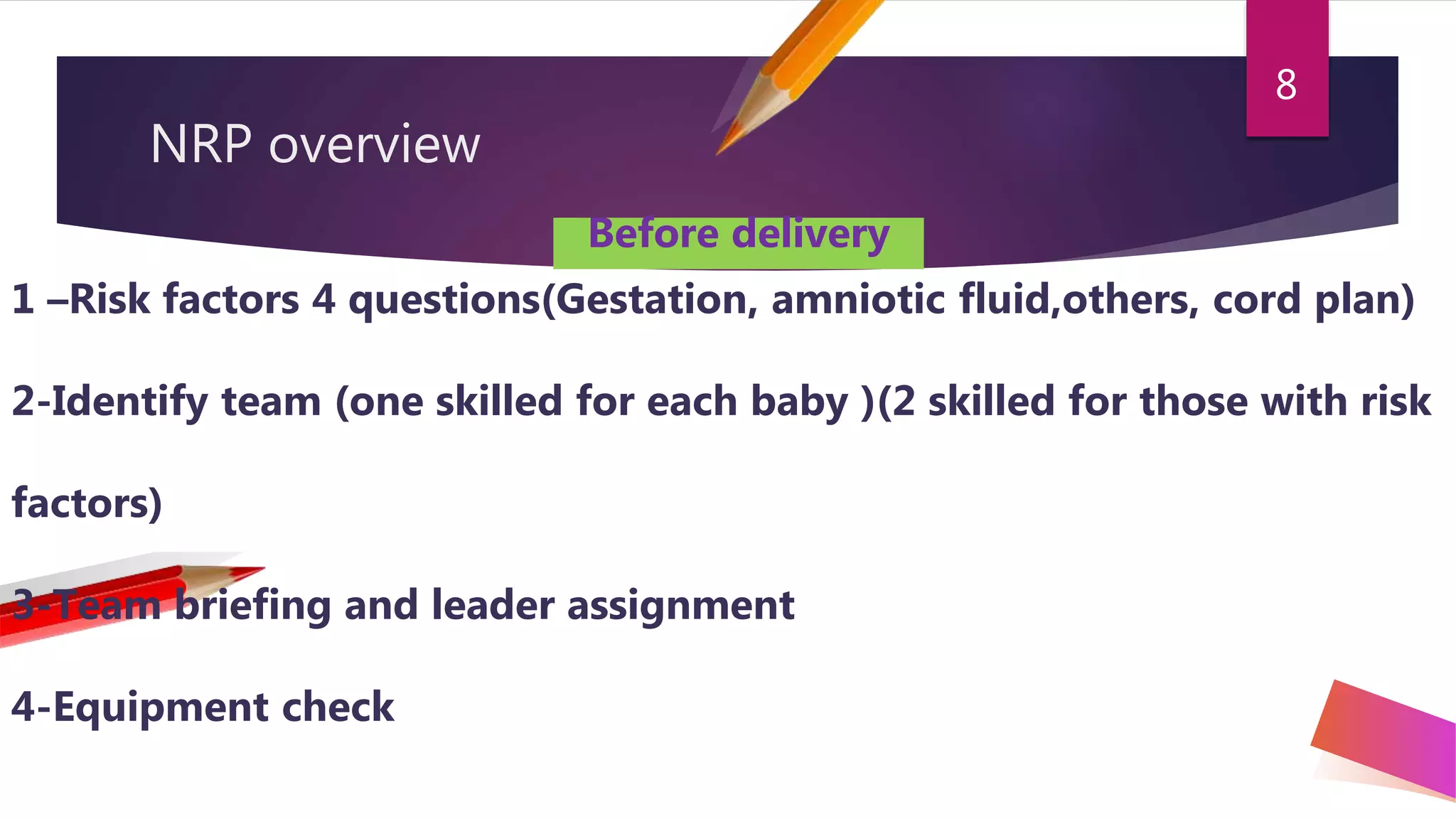 Neonatal resuscitation 8th | PPTX