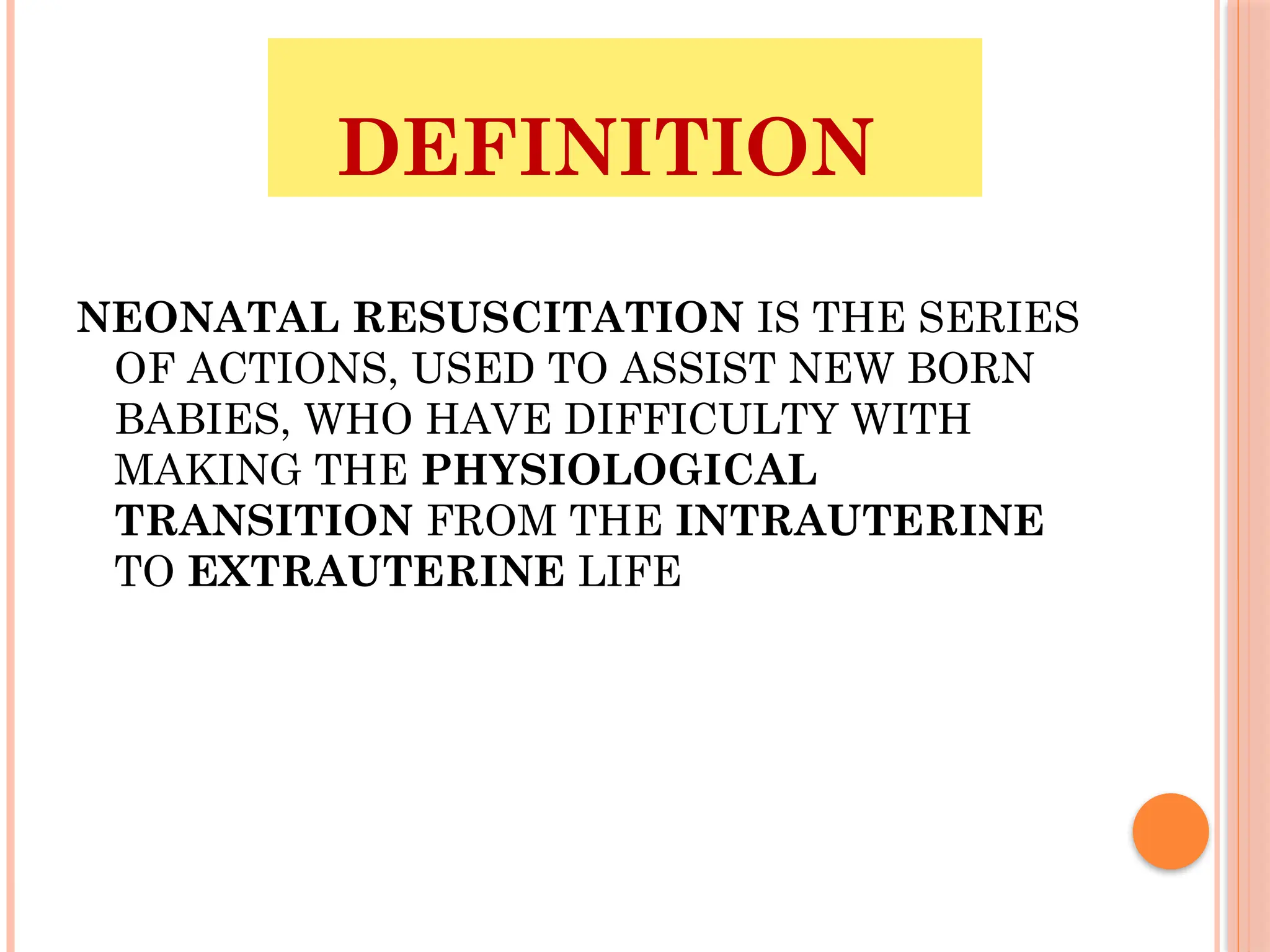 neonatal resuscitation and it's implications | PPTX