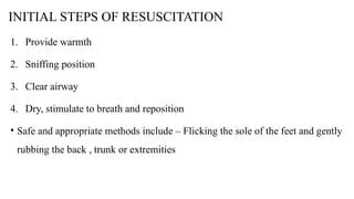 Neonatal resuscitation.pptx newborn care | PPT