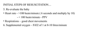 Neonatal resuscitation.pptx newborn care | PPT