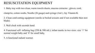 Neonatal resuscitation.pptx newborn care | PPT