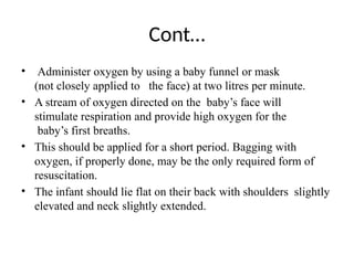 NEONATAL RESUSCITATION -Newer recommendation .pptx