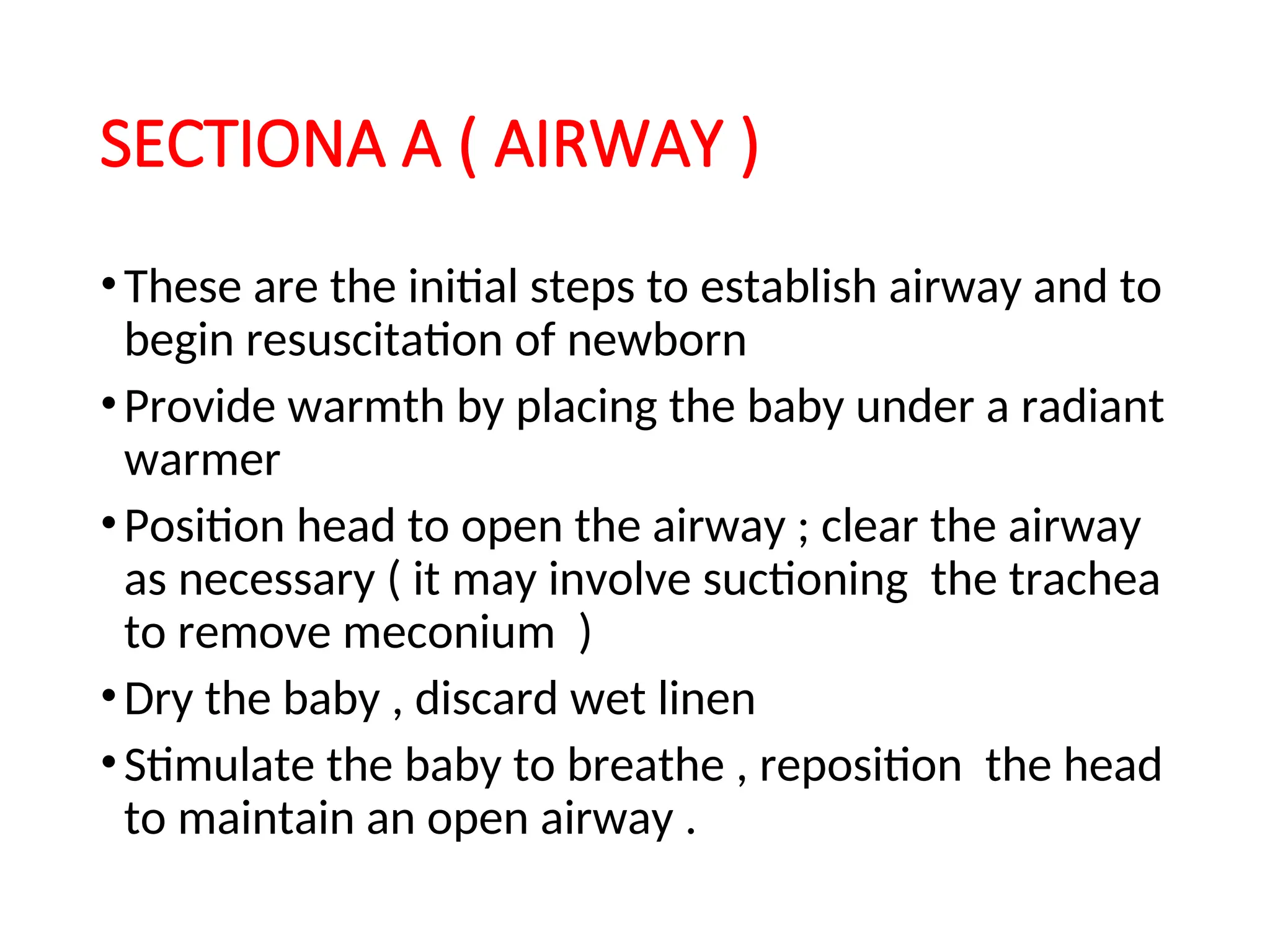 NEONATAL RESUSCITATION protocols in infants.ppt