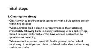 Neonatal Resuscitation power point for obgyn | PPT
